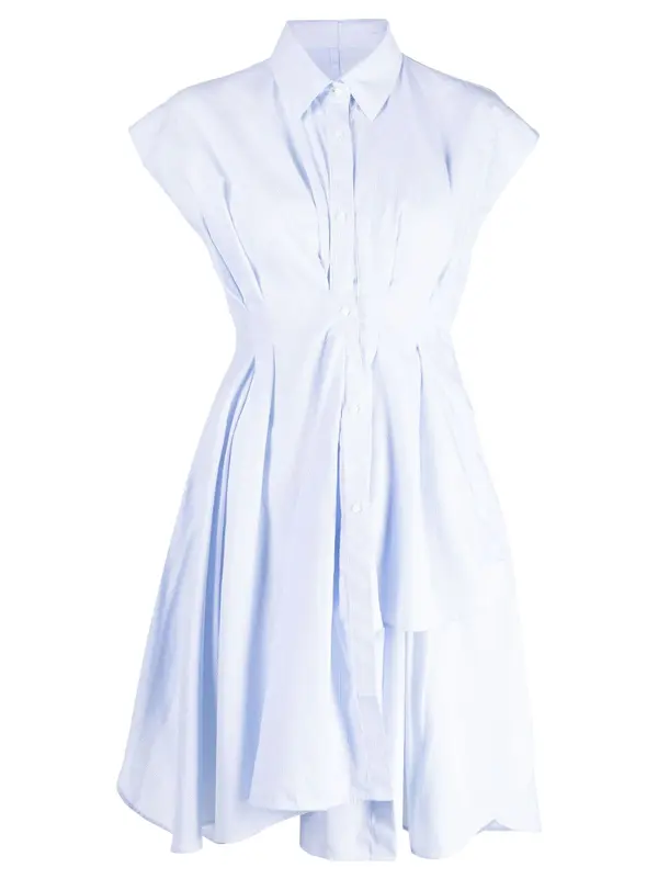 JNBY Ruffled Cotton Dress - Blue