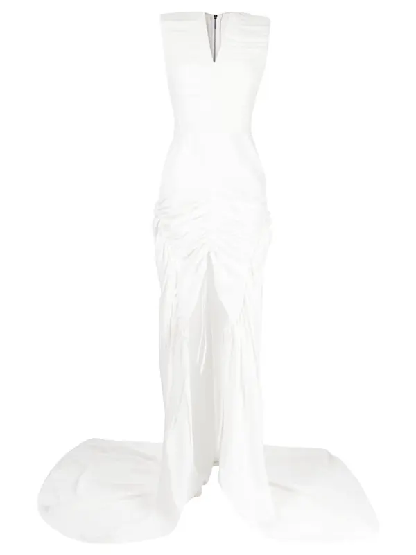 Maticevski Totem Gathered Gown - White