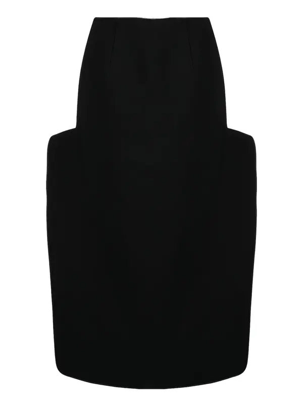 Maticevski Pureness Cut Away Skirt - Black