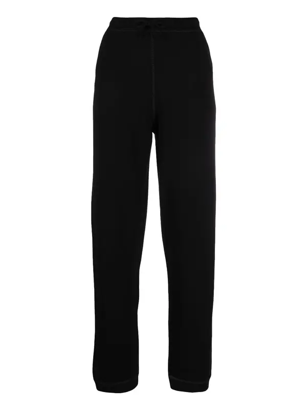 GANNI Embroidered-logo Track Pants - Black