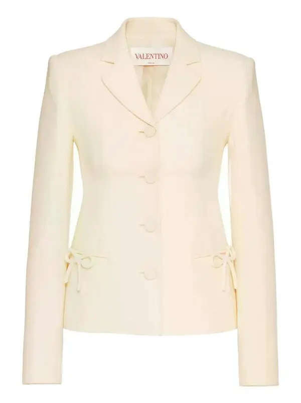 Valentino Garavani Crepe Couture Jacket - White