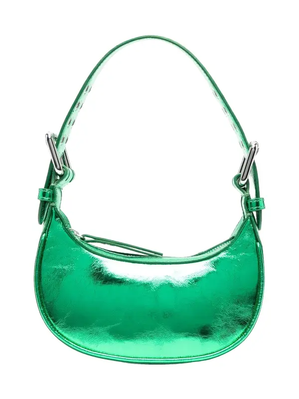By Far Metallic-effect Tote Bag - Green