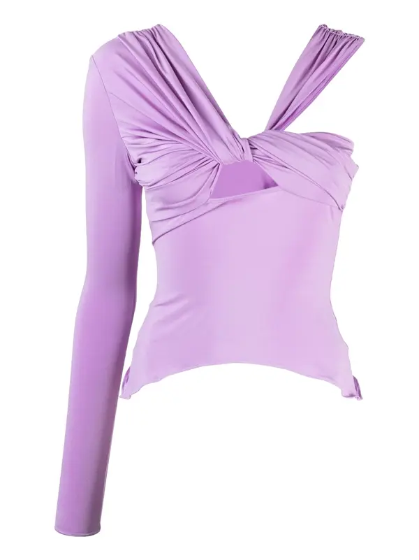 NENSI DOJAKA One-shoulder Asymmetric Top - Purple