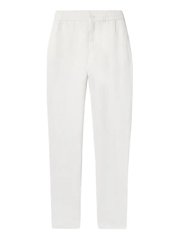 Orlebar Brown Cornell Straight-leg Linen Trousers - White