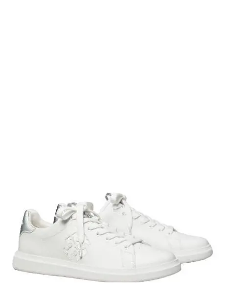 Tory Burch Double T Howell Court Sneakers - Titanium White/silver