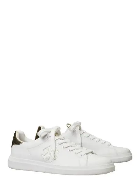 Tory Burch Double T Howell Court Sneakers - Titanium White/spa