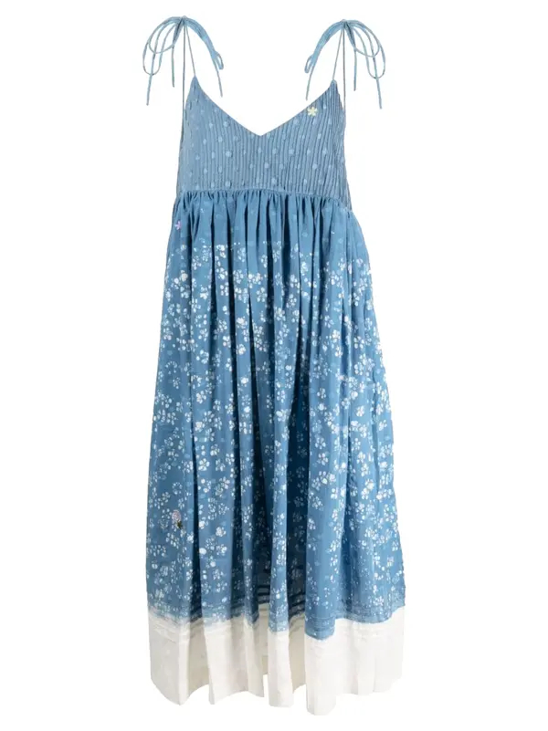 STORY MFG. Daisy A-line Dress - Blue