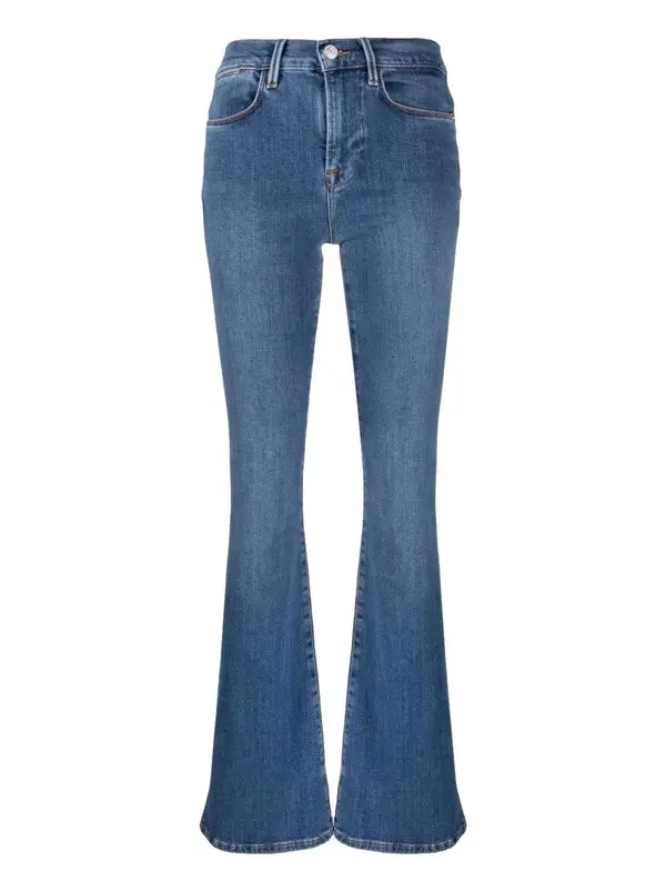 FRAME Le High Flared Jeans - Blue
