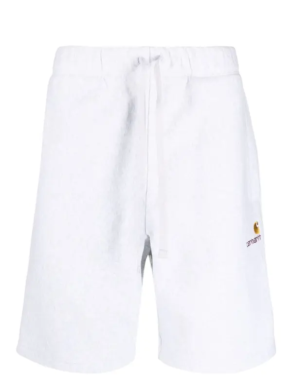 Carhartt Work In Progress Drawstring Cotton-blend Shorts - Grey