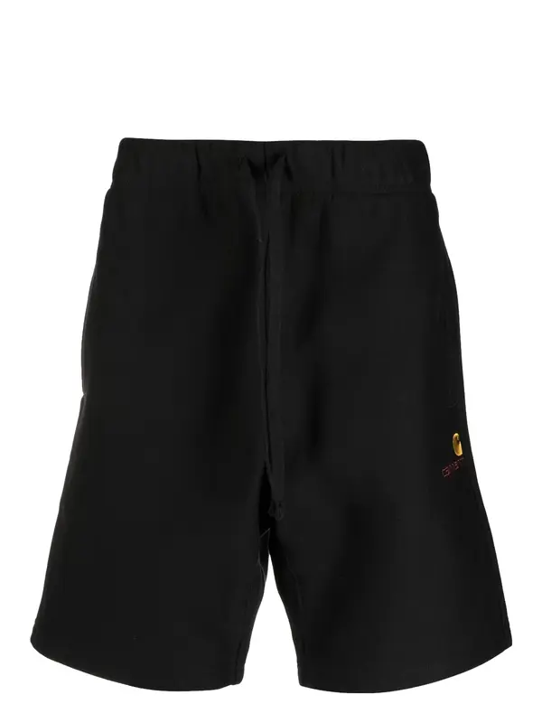 Carhartt Work In Progress Cotton-blend Drawstring Shorts - Black