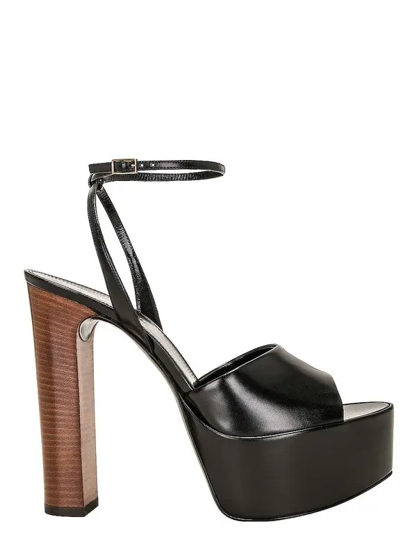 Saint Laurent Jodie Platform Sandal - Nero