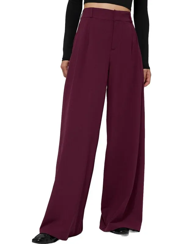 Alo Yoga High-waist Dreamscape Trouser - Burgundy