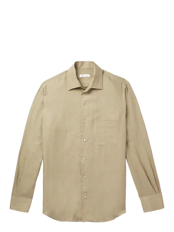 Loro Piana Arizona Linen Shirt - Green
