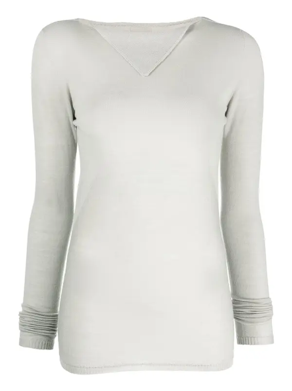 Rick Owens Column Knit Sweater - Neutrals