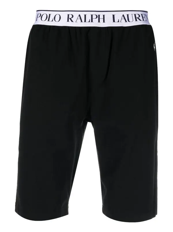 Polo Ralph Lauren Logo-embroidered Slim Shorts - Black