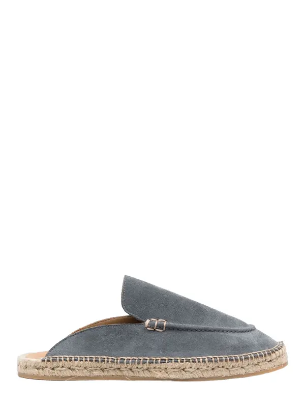 SCAROSSO Suede Espadrilles - Grey