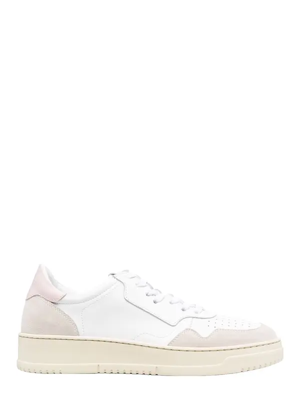 SCAROSSO Alexia Leather Low-top Sneakers - White