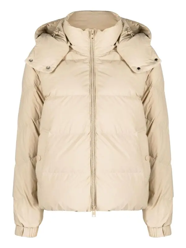 Woolrich Hooded Puffer Jacket - Neutrals