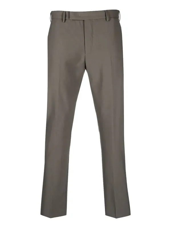 PT TORINO Slim-cut Tailored Trousers - Green