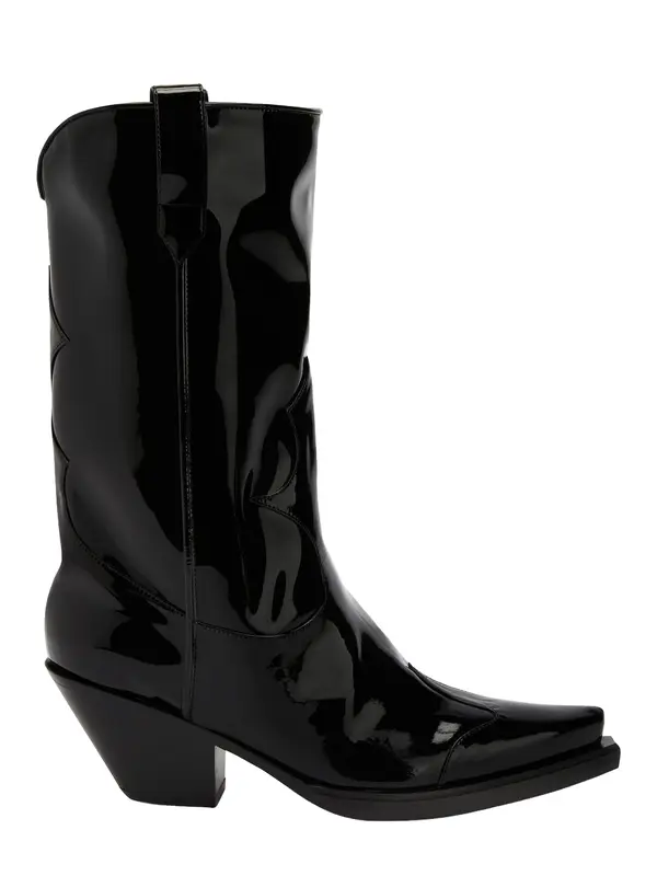 GIUSEPPE ZANOTTI Thyra 55mm Cowboy Boots - Black