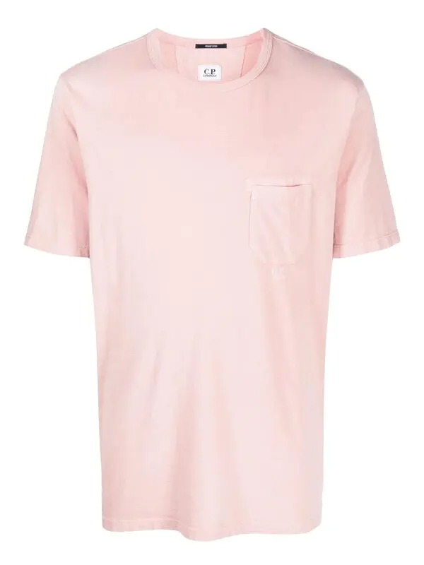 C.P. COMPANY Logo-print Cotton T-shirt - Pink