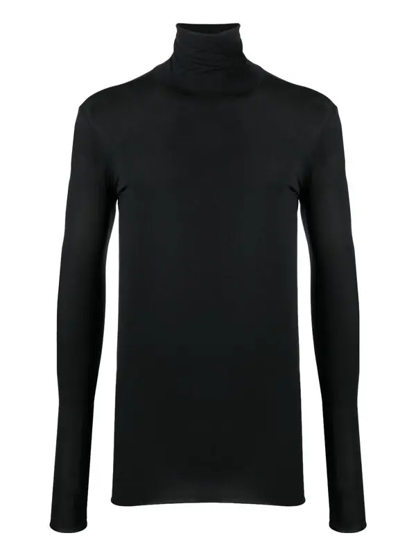 SAPIO High-neck Long-sleeve T-shirt - Black