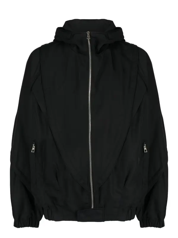 SONGZIO Cocoon Zip-up Hooded Jacket - Black