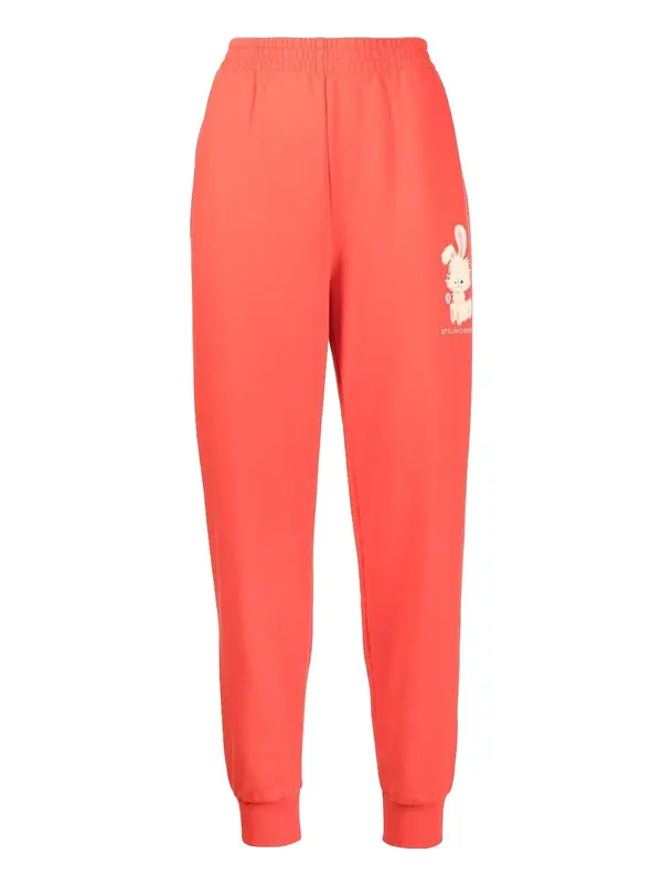 Stella McCartney Graphic-print Tapered Track Pants - Red