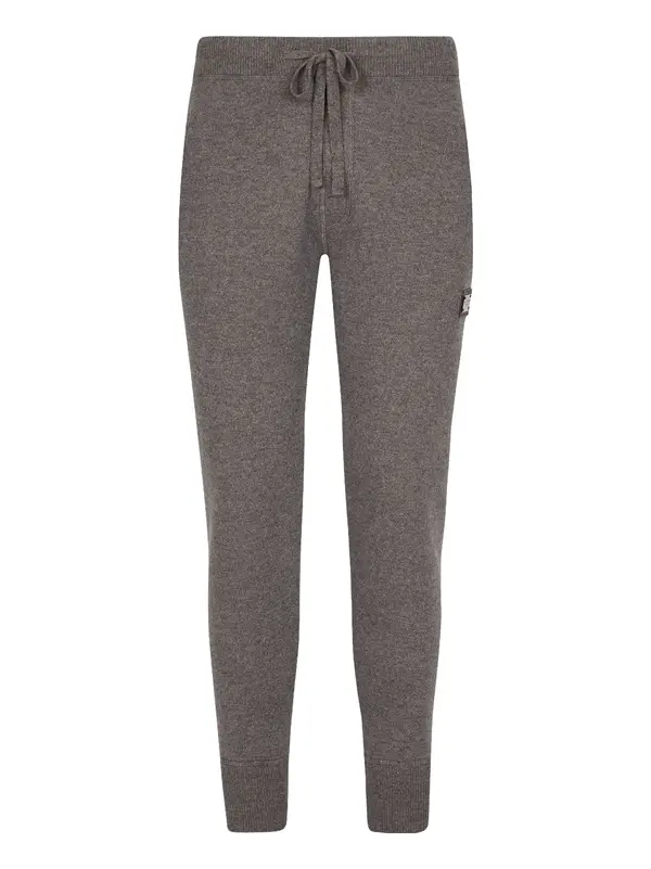 Dolce & Gabbana Wool-cashmere Track Pants - Grey