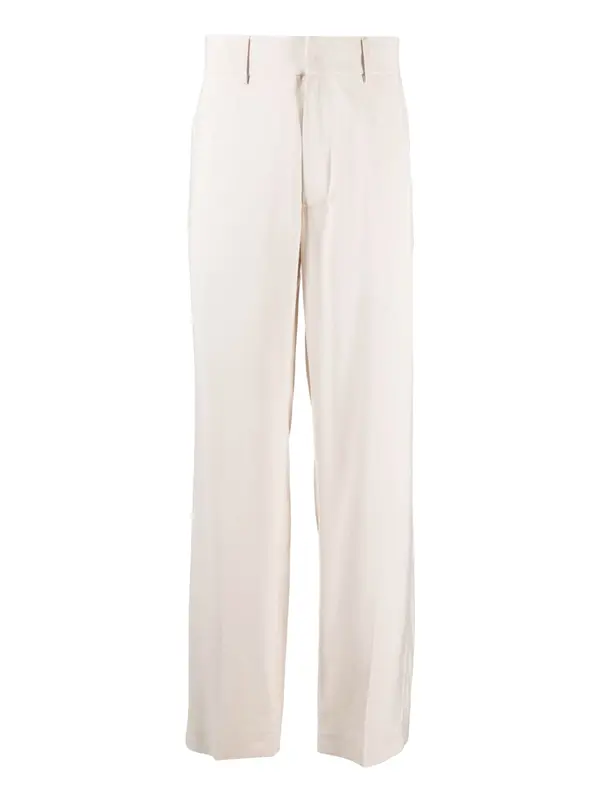 Patrizia Pepe High-waisted Twill Trousers - Neutrals