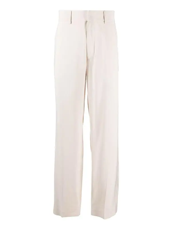 Patrizia Pepe High-waisted Twill Trousers - Neutrals