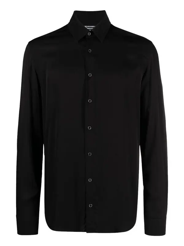 Patrizia Pepe Long-sleeved Button-up Shirt - Black