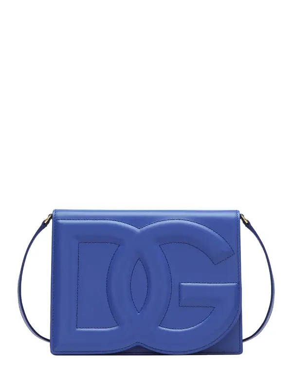 Dolce & Gabbana Leather Crossbody Bag - Blue