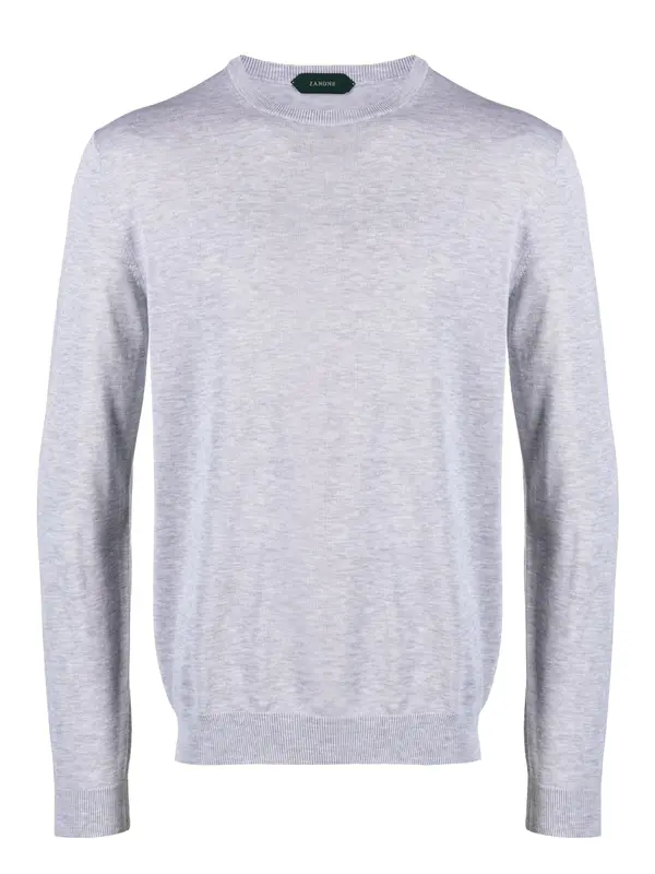 ZANONE Crew-neck Knitted Jumper - Grey