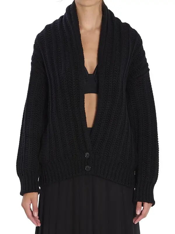 Dolce & Gabbana Virgin Wool Cardigan - Black