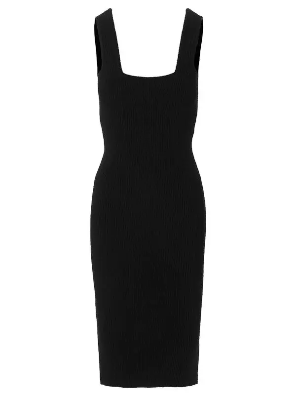Wardrobe.NYC Knit Midi Dress - Black