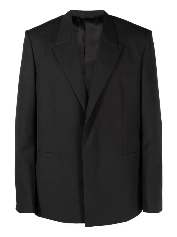Givenchy Single-breasted Wool Jacket - Grey