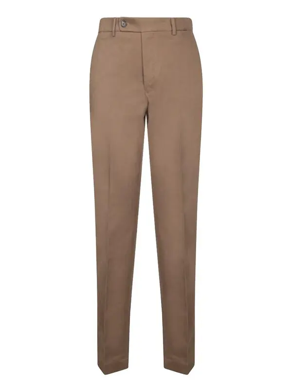 Incotex Tapered Wool Trousers - Beige