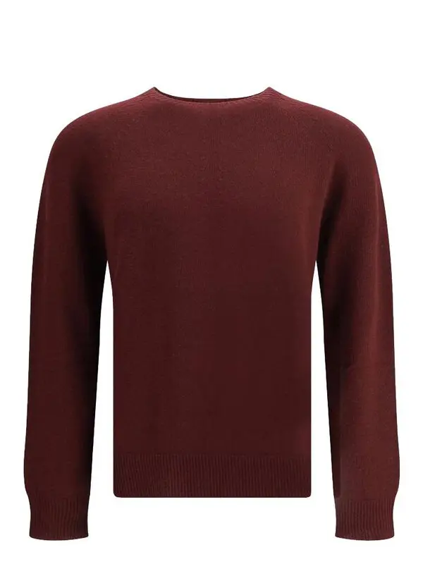 JIL SANDER Seamless Virgin Wool Sweater - Red