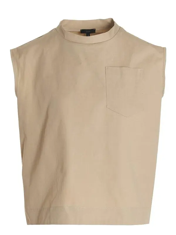 MAISON JEJIA Cotton Canvas Bloshirt - Beige