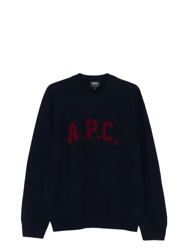 A.p.c. Crew Neck Sweater - Blue