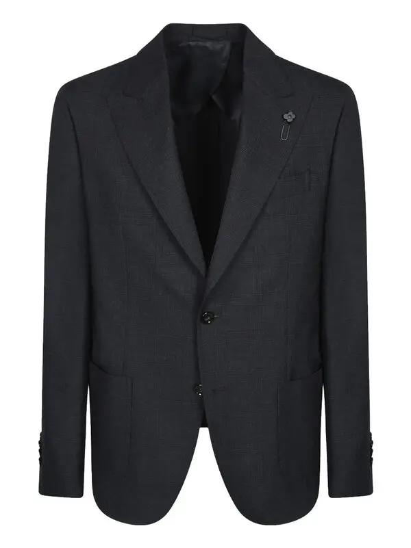 LARDINI Single-breasted Blazer - Blue