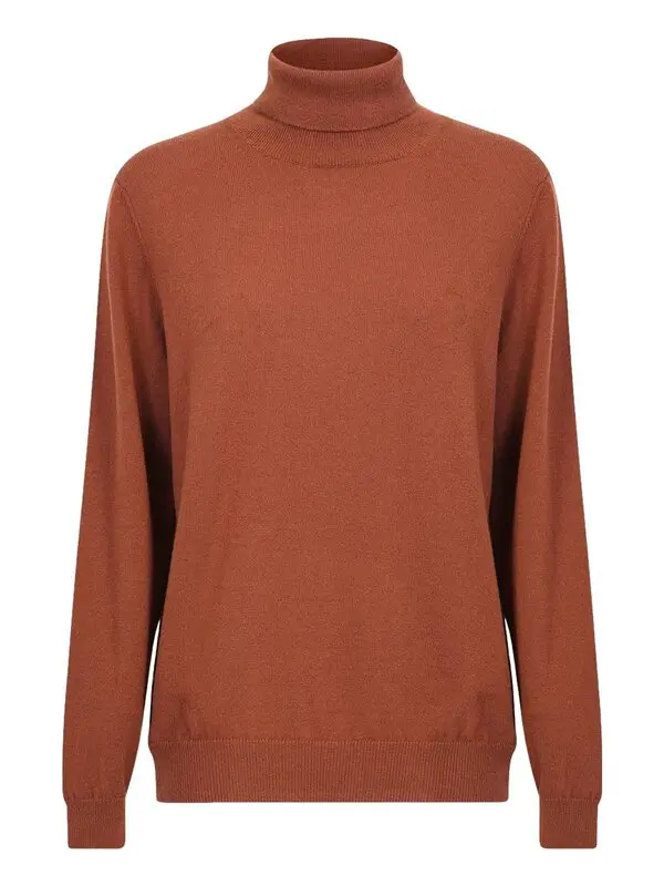 ZANONE High Neck Knitwear - Brown