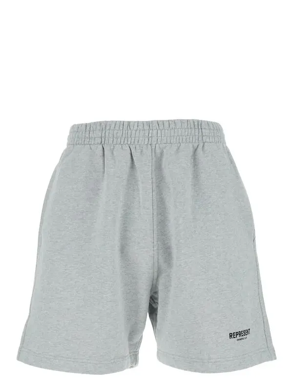 REPRESENT Shorts With Logo Lettering - Grey