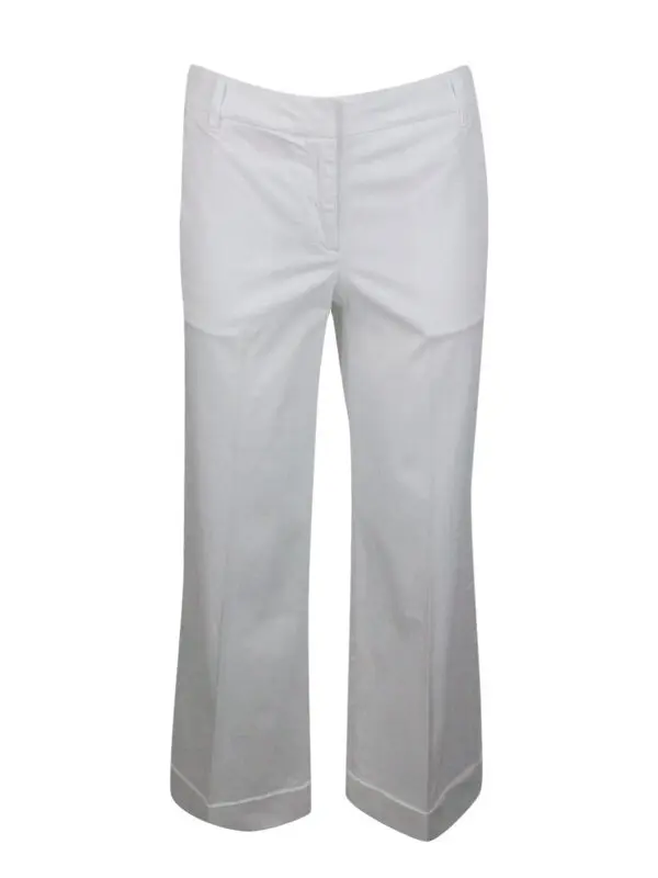 Jacob Cohen Wide Leg Trousers - White