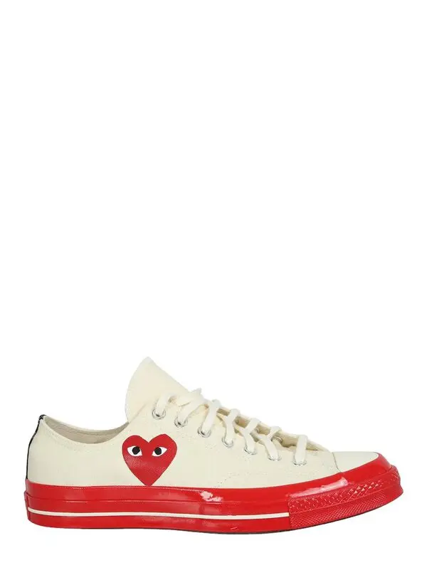 Play Comme Des Garcon X Converse Sneakers - Beige