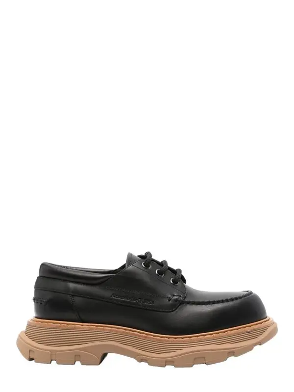 Alexander McQueen Lace-up Leather Shoes - Black