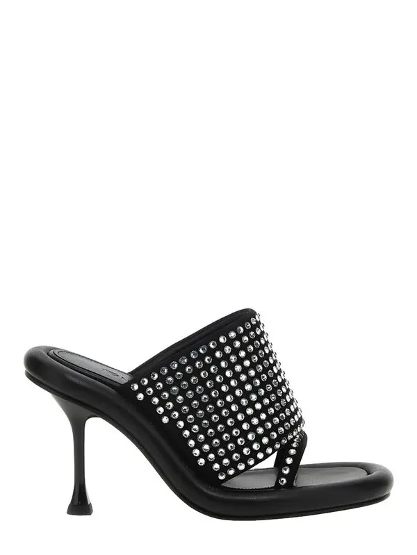 JW Anderson Bumber Crystal Mules - Black