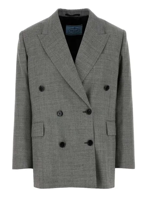Prada Wool Blazer - Grey