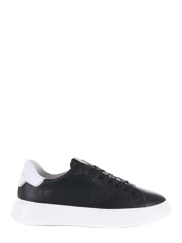 Philippe Model Leather Sneakers - Black